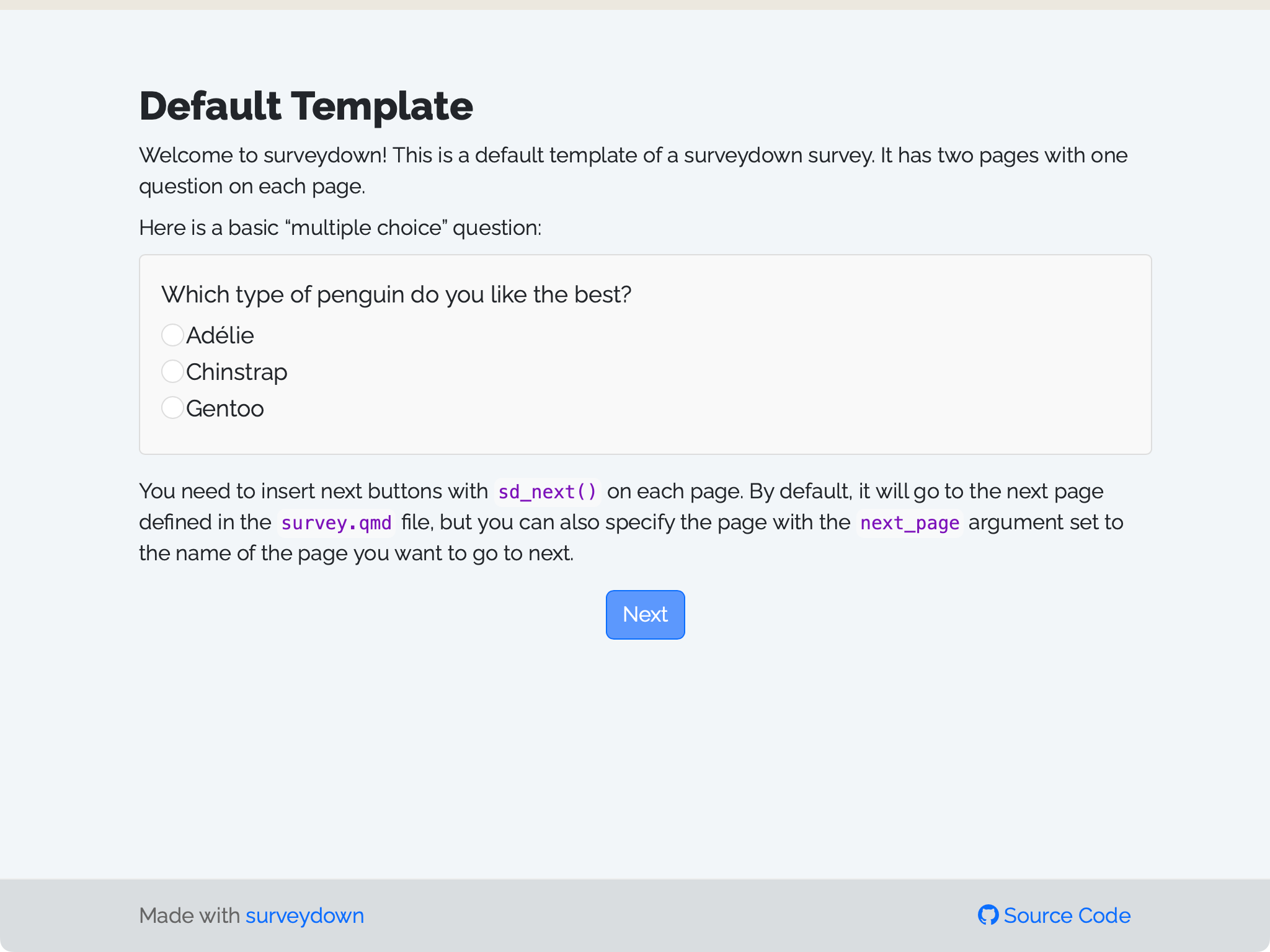 Templates – surveydown.org
